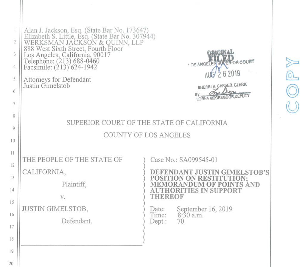 Gimelstobs’ Stunning Court Filing – Complete Text | InsideTennis.com